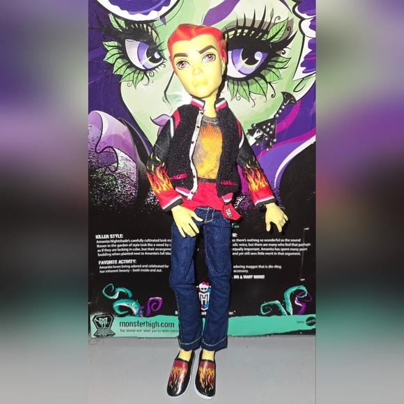 monster high | Toys | Monster High Doll With Flame Jacket And Jeans ...